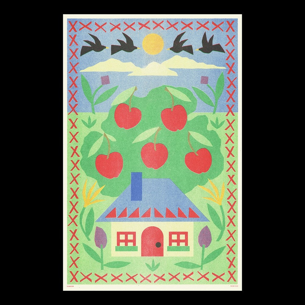 Cottage Risograph Print - A3 – Hands