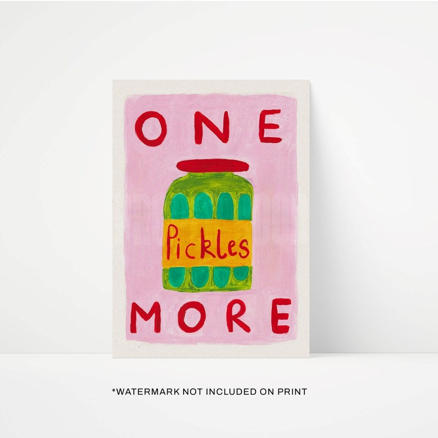 One More Pickle Print (A3) – Hands