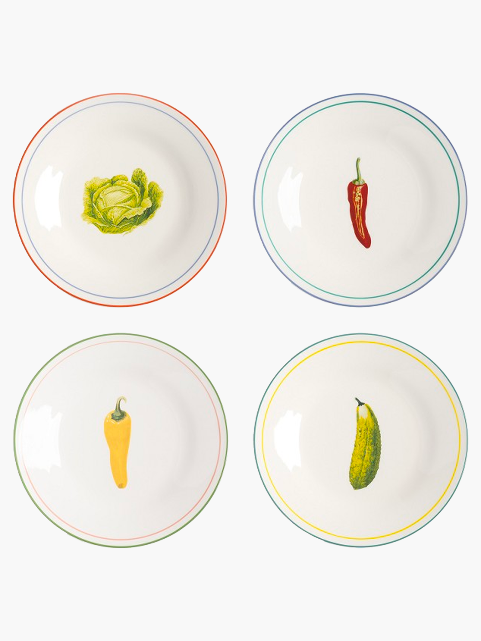 Vegetable Plates (21cm) (4 Styles) – Hands