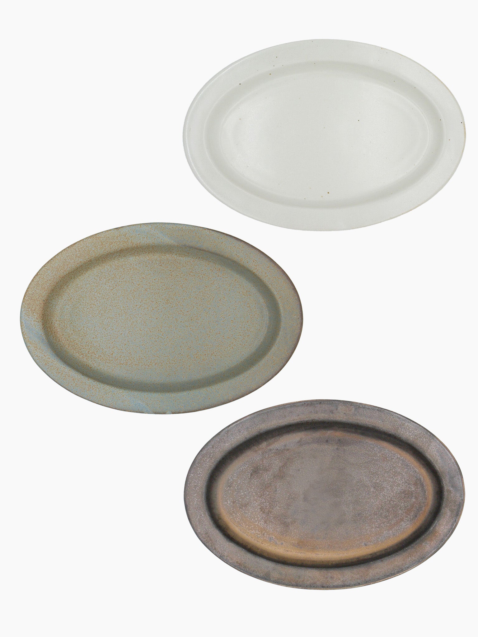 Ancient Pottery Oval Plates (26cm) – Hands