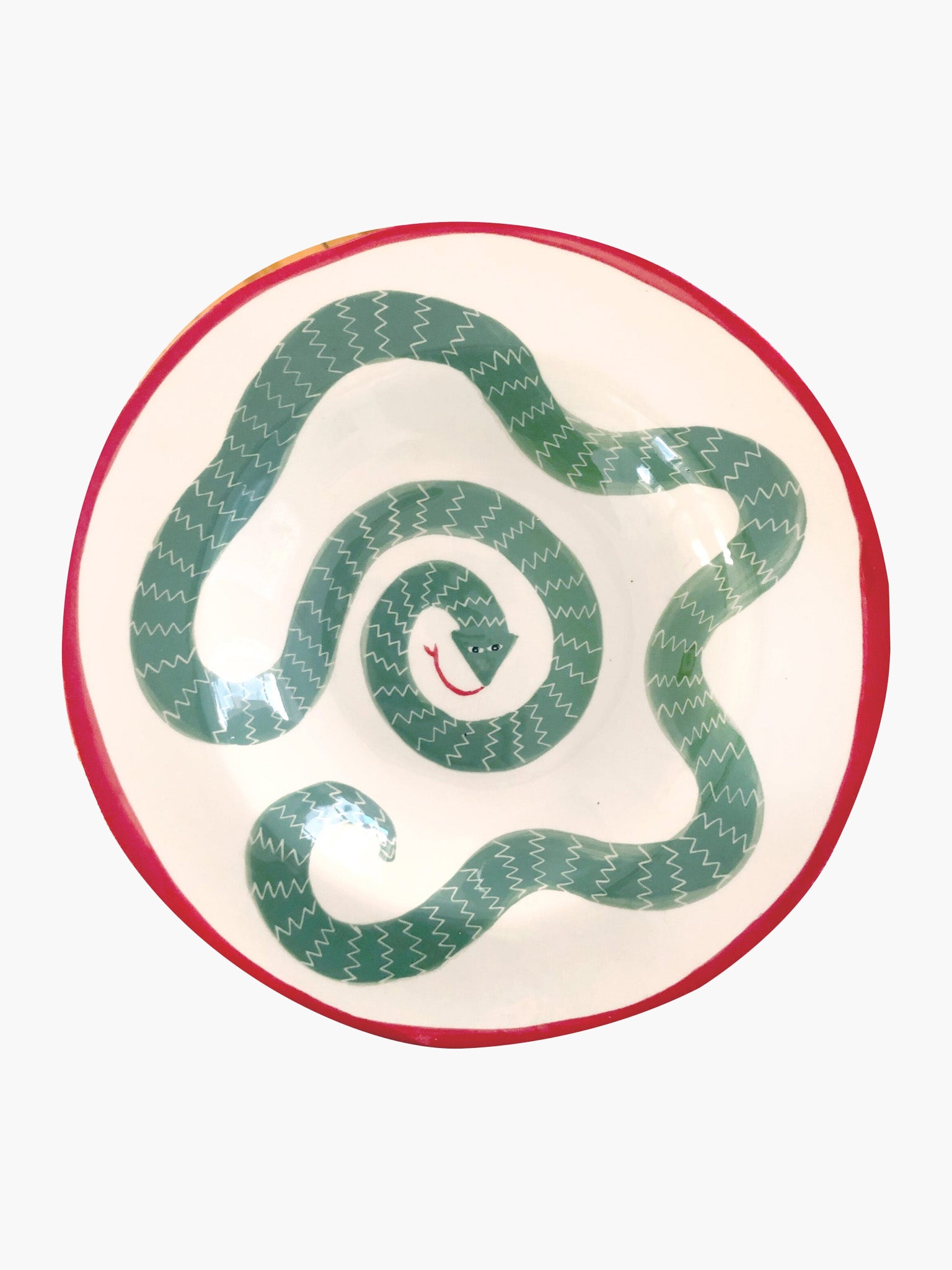Sneaky Snake Plate (26cm) - Red – Hands