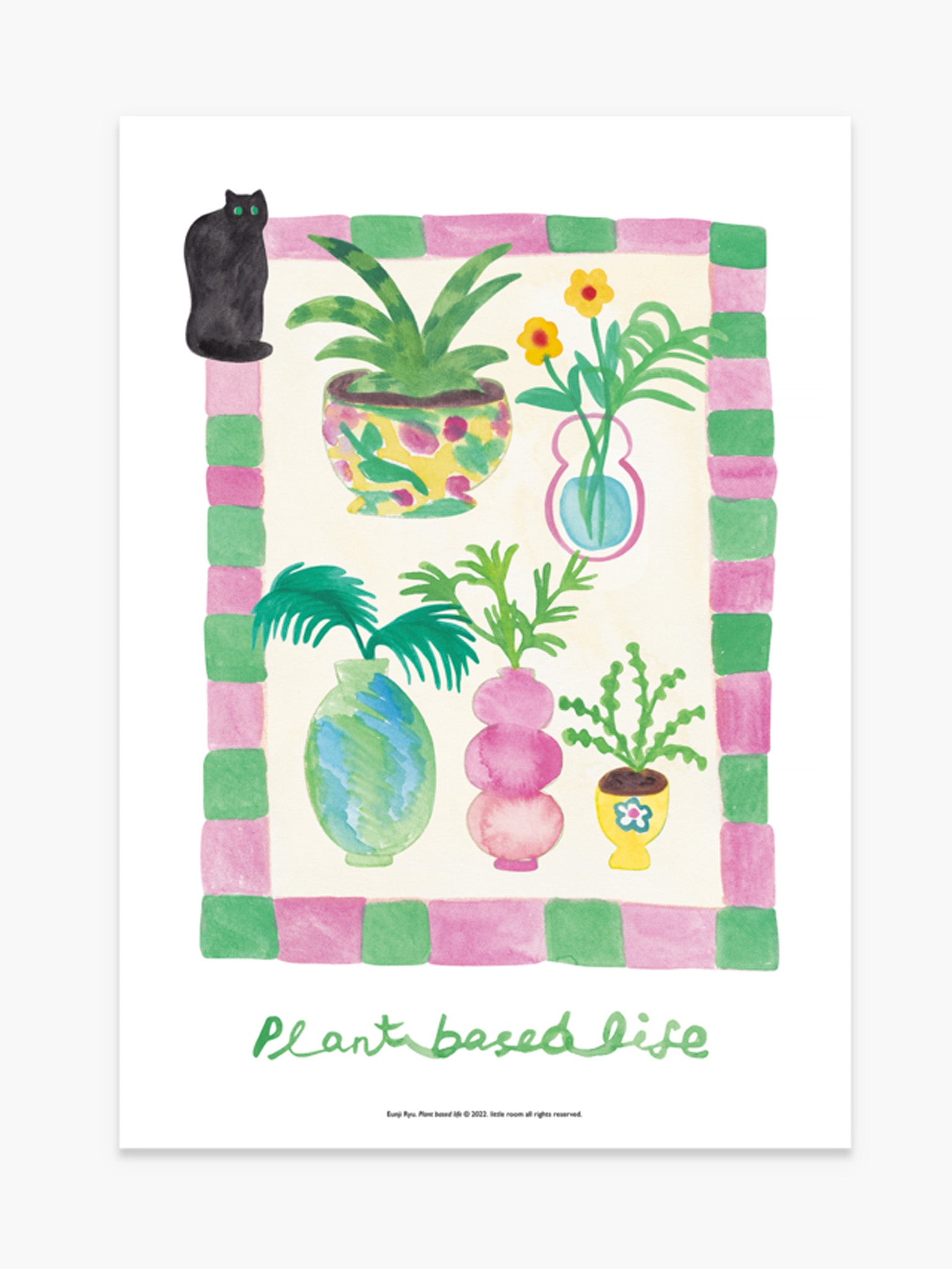 Plant-based Life Poster by little room - A3 – Hands