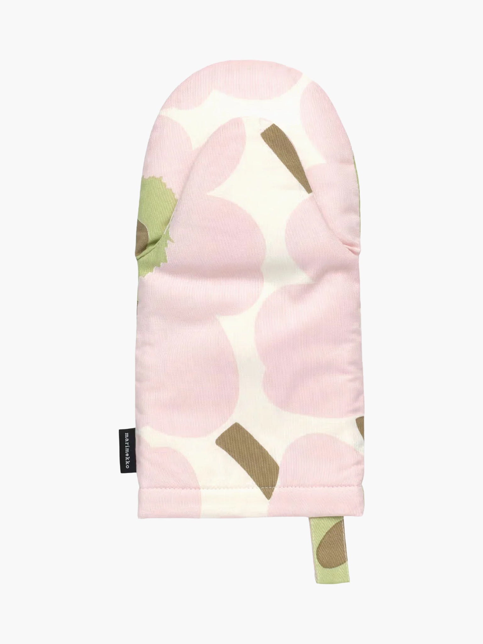 Pieni Unikko Oven Mitten - Pink & Off White – Hands