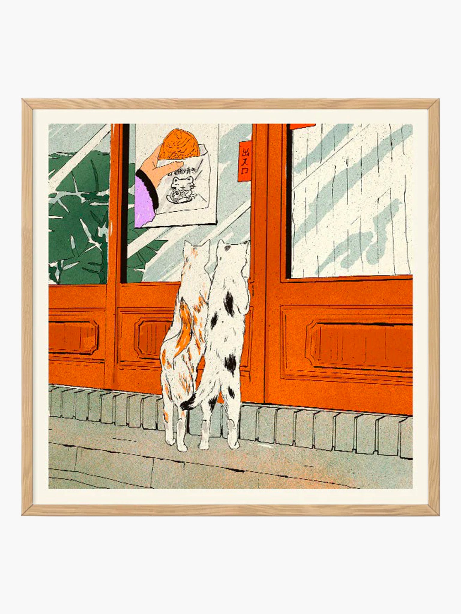 Two Bodega Cats by Eniko Eged (50x50cm) – Hands