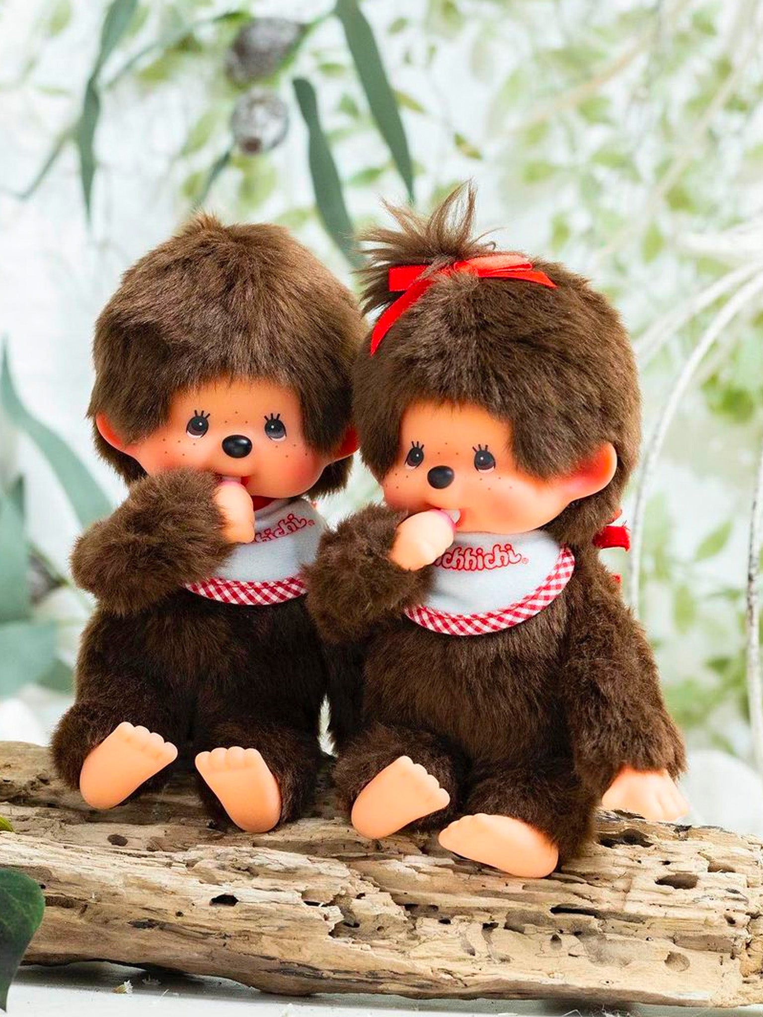 Monchhichi Girl Brown Ponytail Hands Monchhichi Girl Brown Ponytail Hands