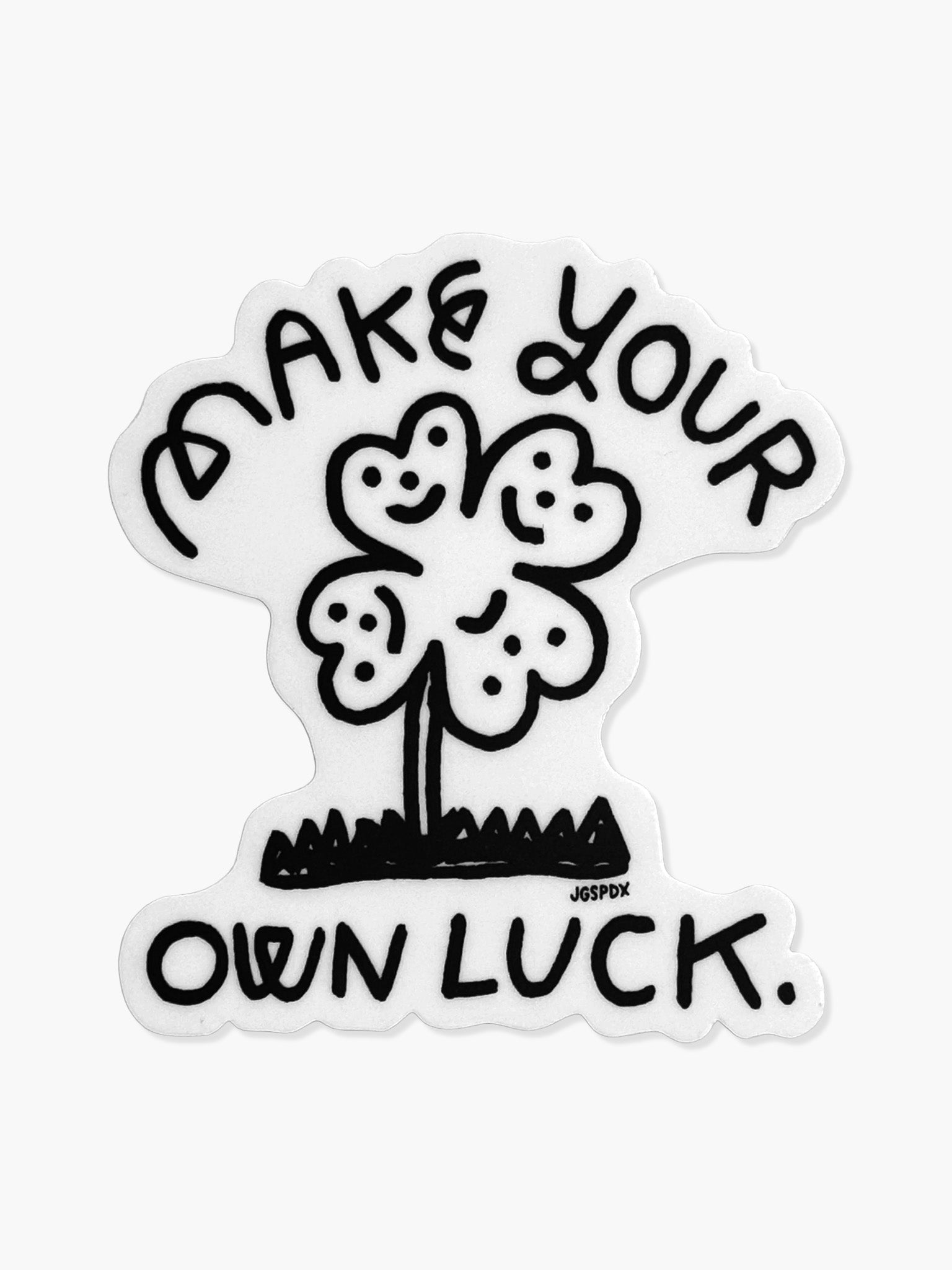Make Your Own Luck Sticker – Hands
