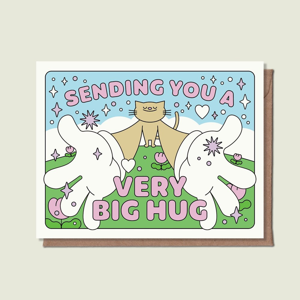 Sending You A Very Big Hug Card – Hands
