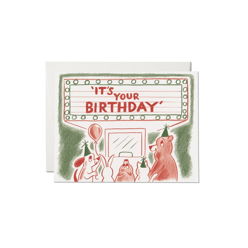 Birthday Marquee Card – Hands