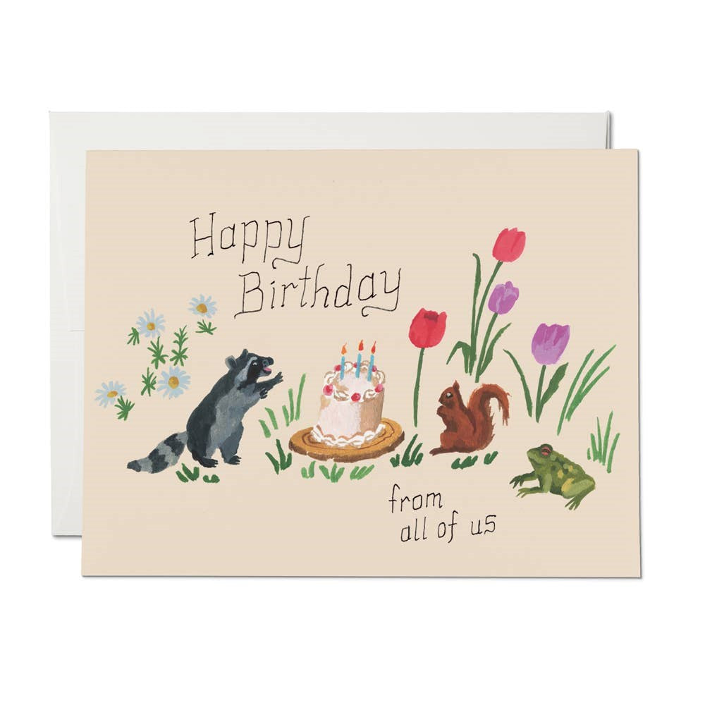 Birthday Critters Card – Hands