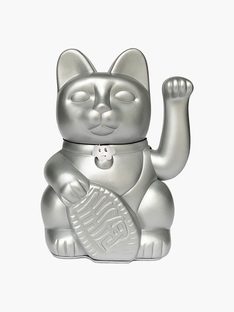 Lucky Cat Maneki-neko - Silver – Hands