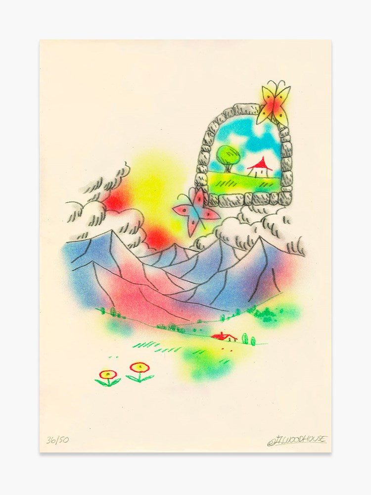 Mon Désir by Antoine Woodhouse - Risograph Print (A3) (Limited Edition – Hands